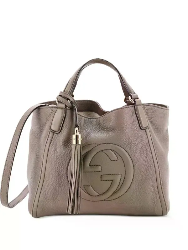 Gucci Soho Convertible Leather Small Shoulder Bag - Brown