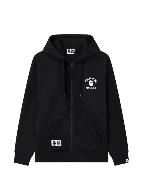 FINGERCROXX Logo-print Zip-up Hoodie