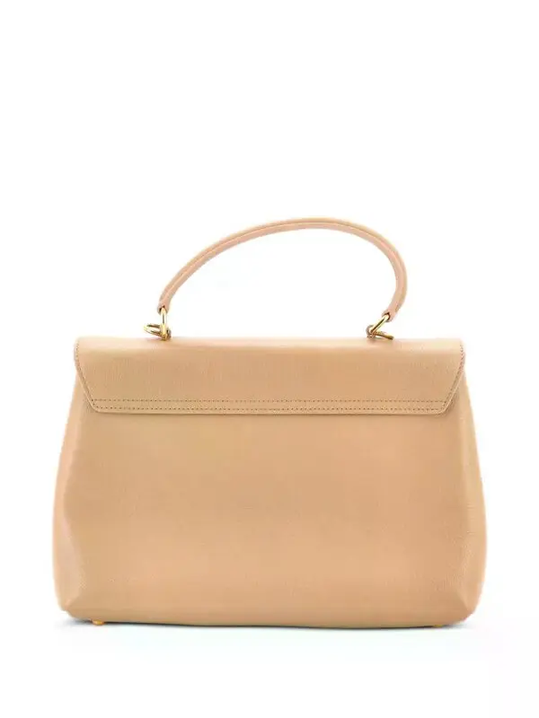Celine Nino Top Handle Bag Leather Medium Satchel - Neutrals