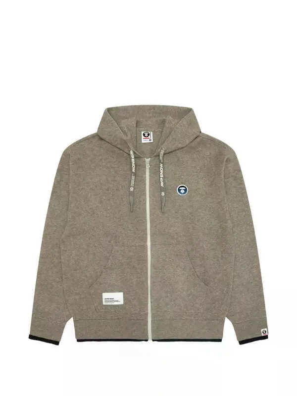 AAPE BY *A BATHING APE Aapenow Logo-patch Zip-up Hoodie