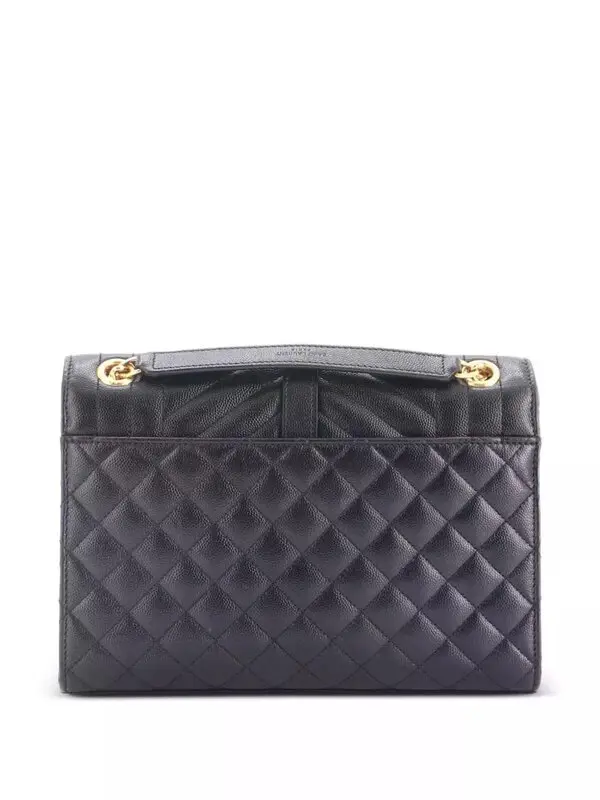 Saint Laurent Classic Monogram Envelope Satchel Mixed Matelasse Leather Medium Shoulder Bag