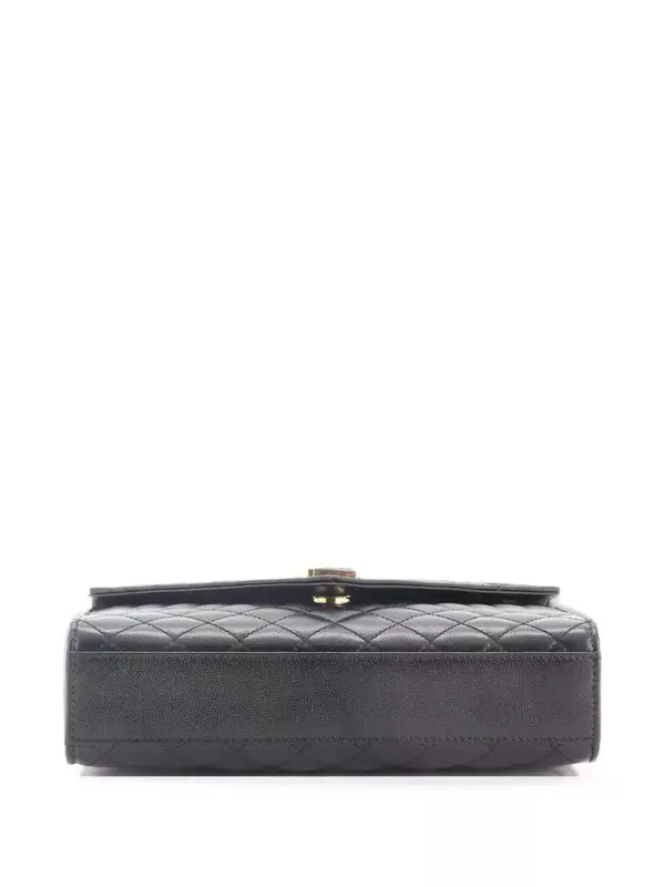 Saint Laurent Classic Monogram Envelope Satchel Mixed Matelasse Leather Medium Shoulder Bag