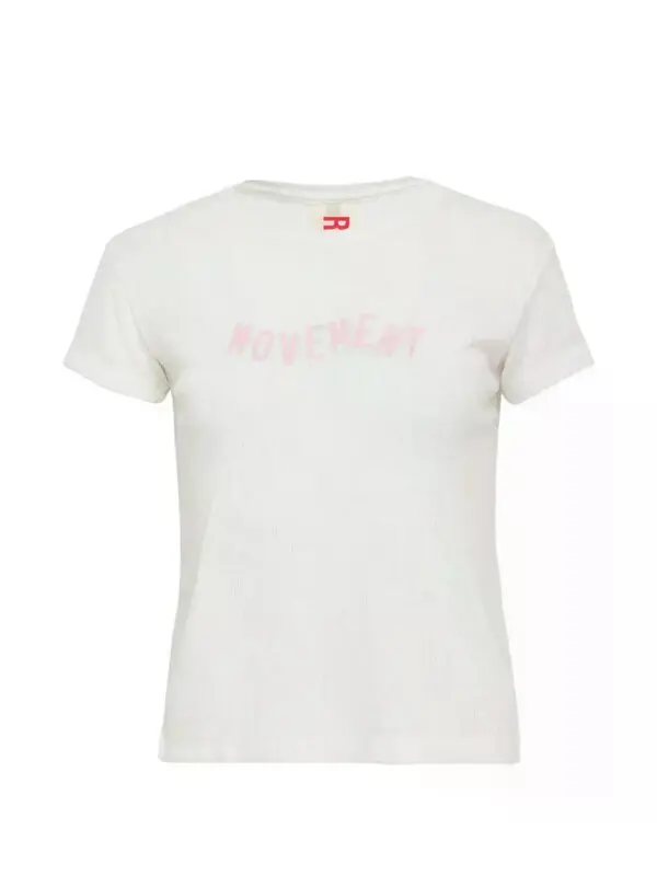 Rally Movement Ribbed-knit Slim-fit T-shirt