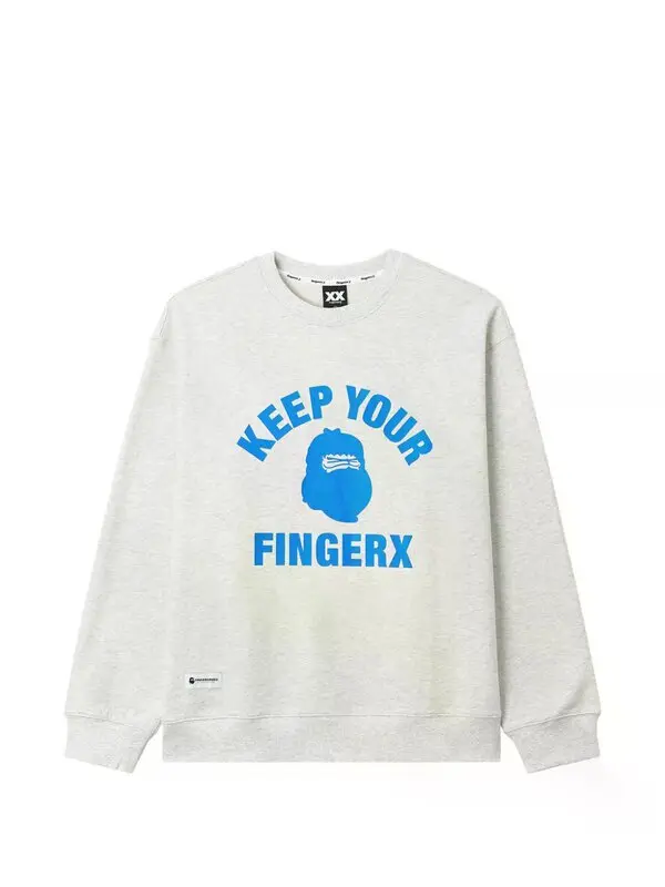 FINGERCROXX Graphic-print Cotton Sweatshirt