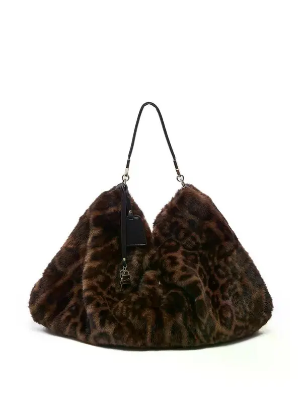 Liu Jo Large Faux Fur Bag - Brown