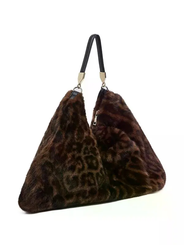 Liu Jo Large Faux Fur Bag - Brown
