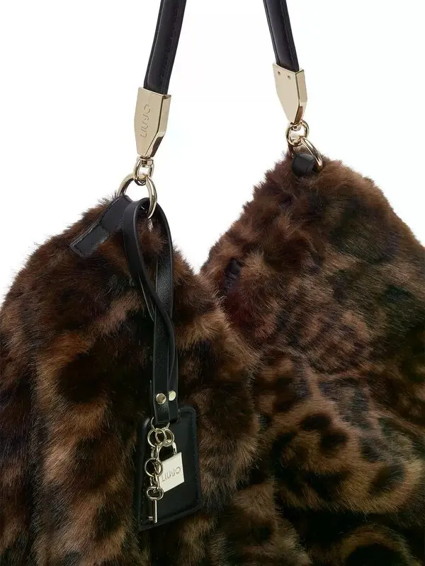 Liu Jo Large Faux Fur Bag - Brown