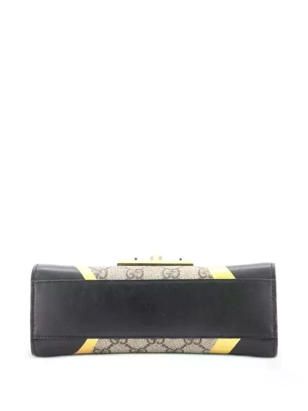 Gucci Padlock Shoulder Bag Gg Coated Canvas And Leather Small Crossbody Bag