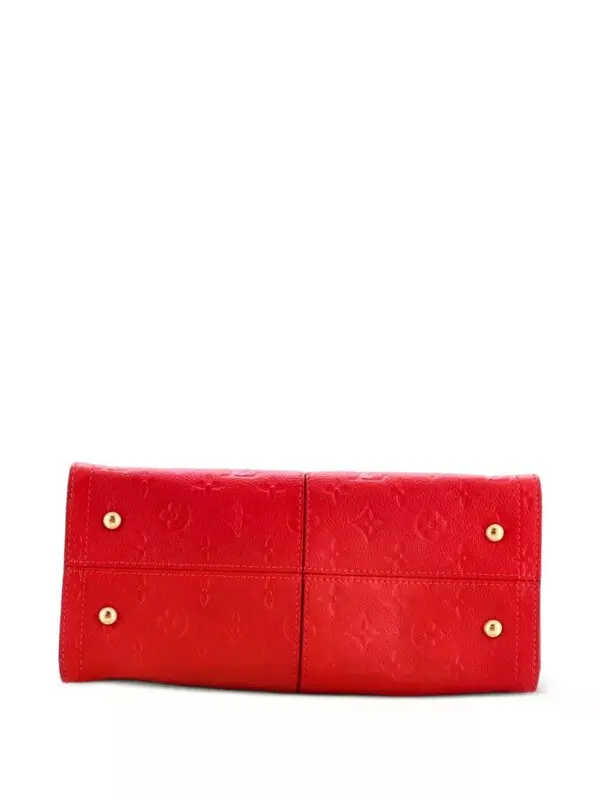 LOUIS VUITTON Sully Monogram Empreinte Leather Pm Tote Bag - Red