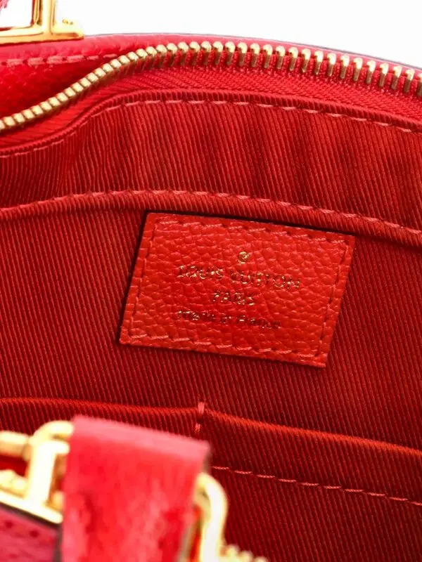 LOUIS VUITTON Sully Monogram Empreinte Leather Pm Tote Bag - Red