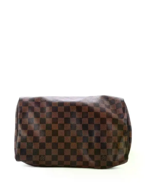 LOUIS VUITTON Speedy Handbag Damier 30 Satchel - Brown