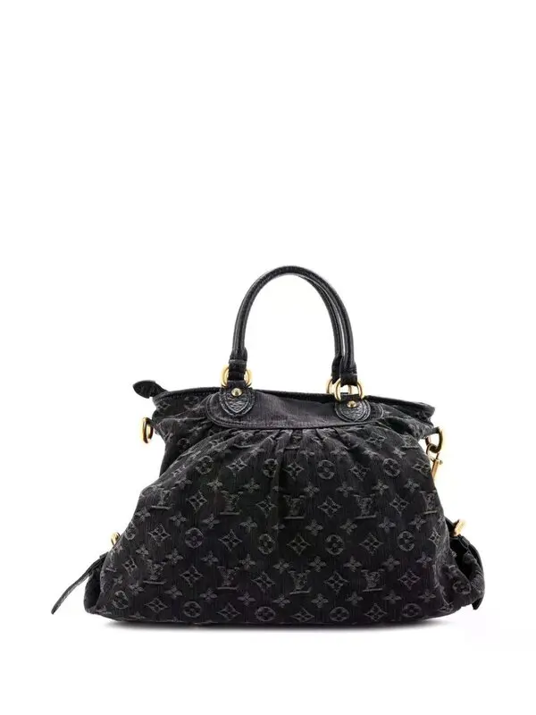 LOUIS VUITTON Neo Cabby Handbag Denim Gm Satchel