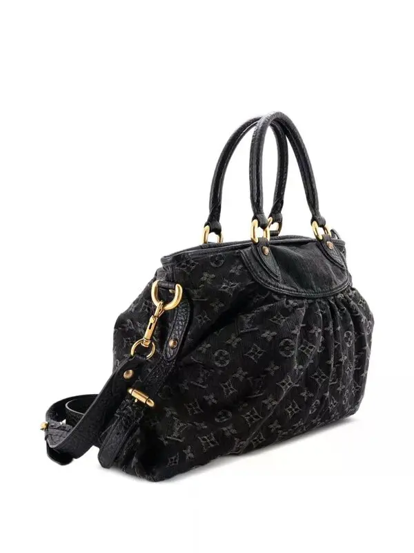 LOUIS VUITTON Neo Cabby Handbag Denim Gm Satchel