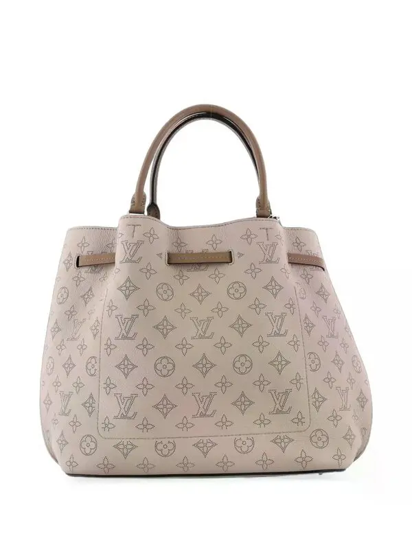 LOUIS VUITTON Girolata Handbag Mahina Leather Tote Bag