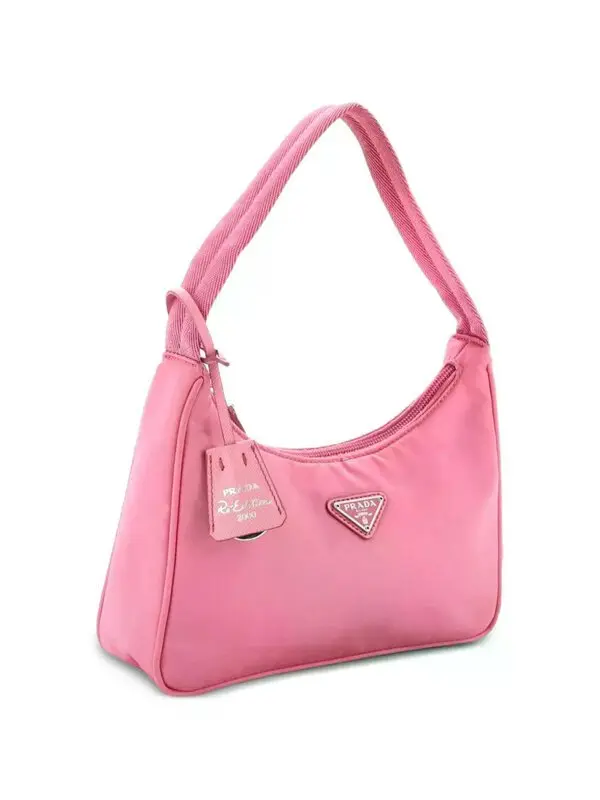Prada Re-edition 2000 Tessuto Mini Hobo Bag - Pink
