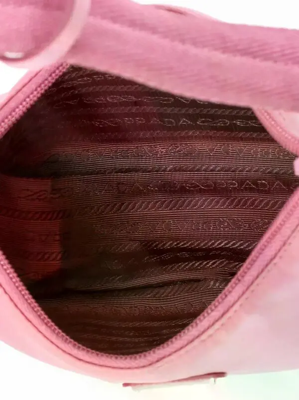 Prada Re-edition 2000 Tessuto Mini Hobo Bag - Pink