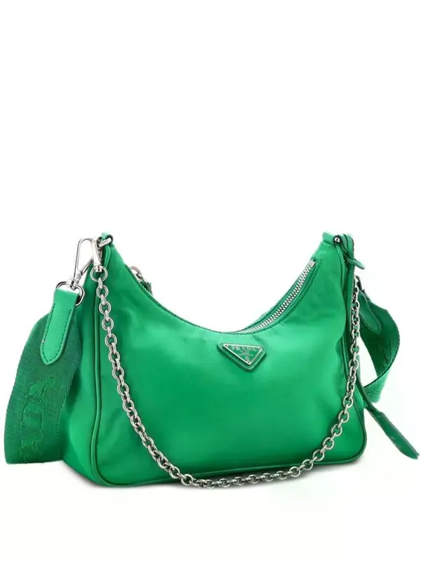 Prada Re-edition 2005 Shoulder Bag Tessuto Small Crossbody Bag - Green