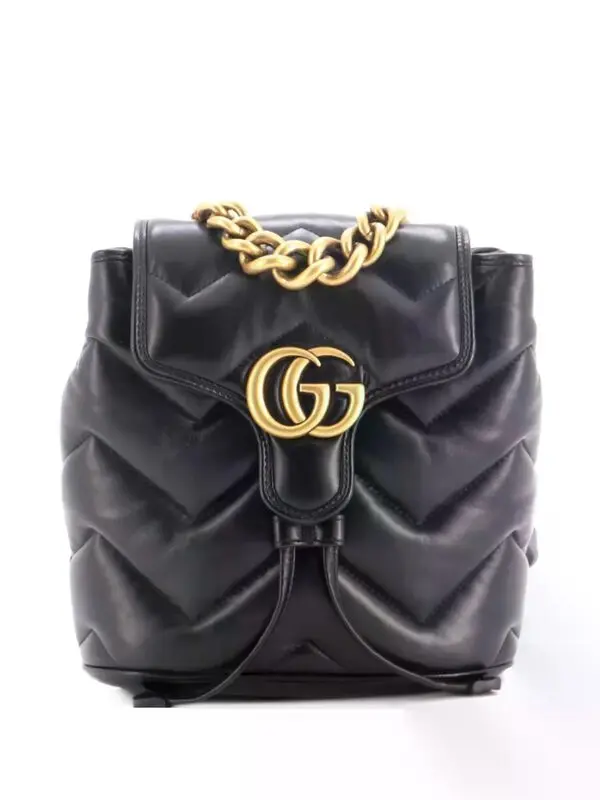 Gucci Gg Marmont Flap Matelasse Leather Mini Backpack