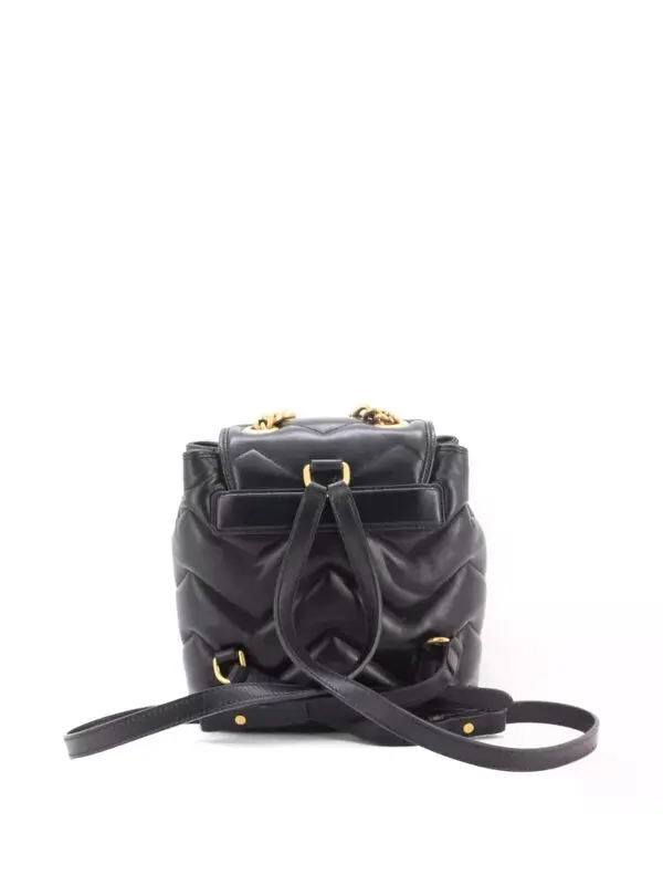 Gucci Gg Marmont Flap Matelasse Leather Mini Backpack