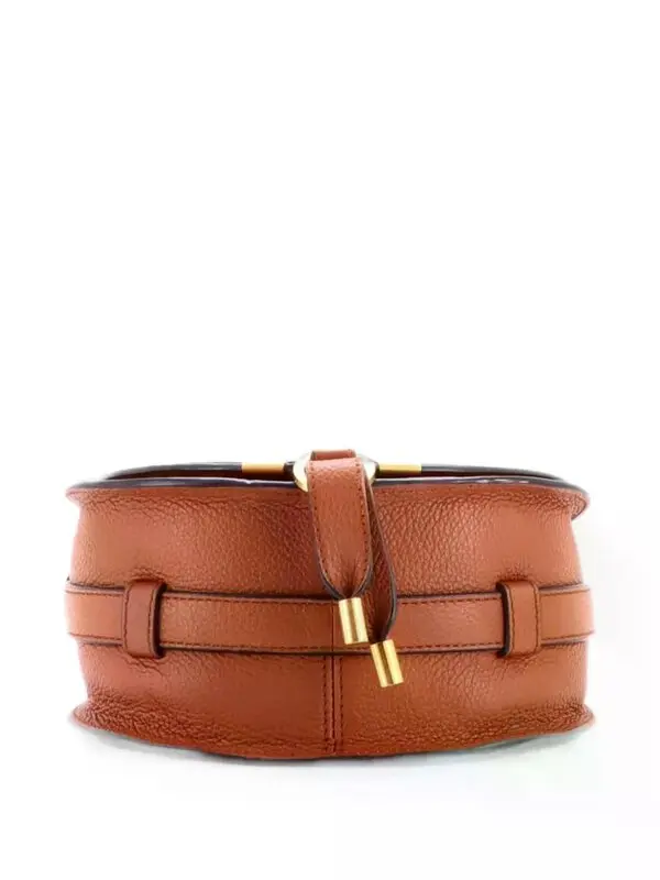 Chloé Marcie Leather Mini Crossbody Bag - Brown