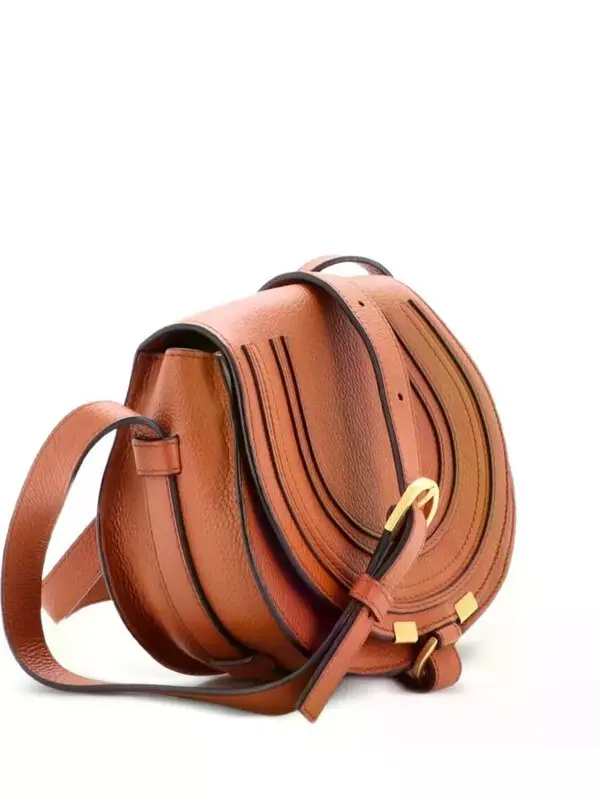 Chloé Marcie Leather Mini Crossbody Bag - Brown