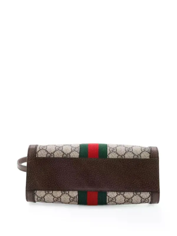Gucci Ophidia Top Handle Gg Coated Canvas Small Tote Bag