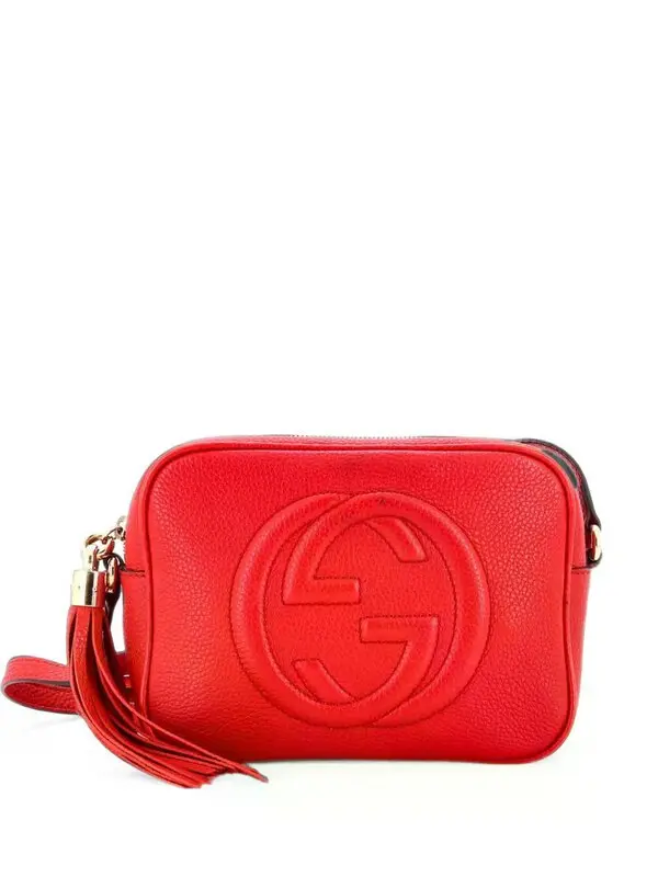 Gucci Soho Disco Leather Small Crossbody Bag - Red