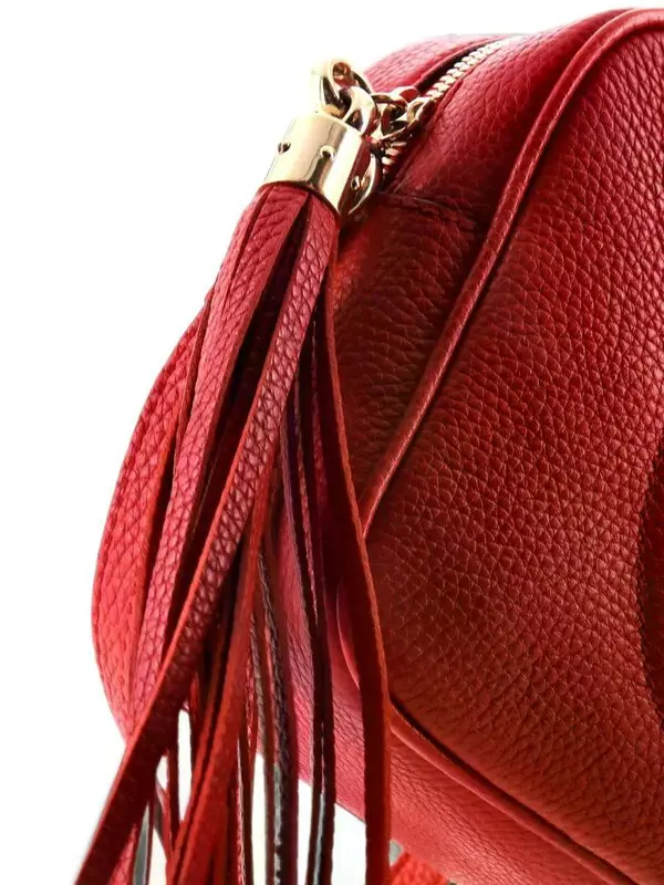 Gucci Soho Disco Leather Small Crossbody Bag - Red