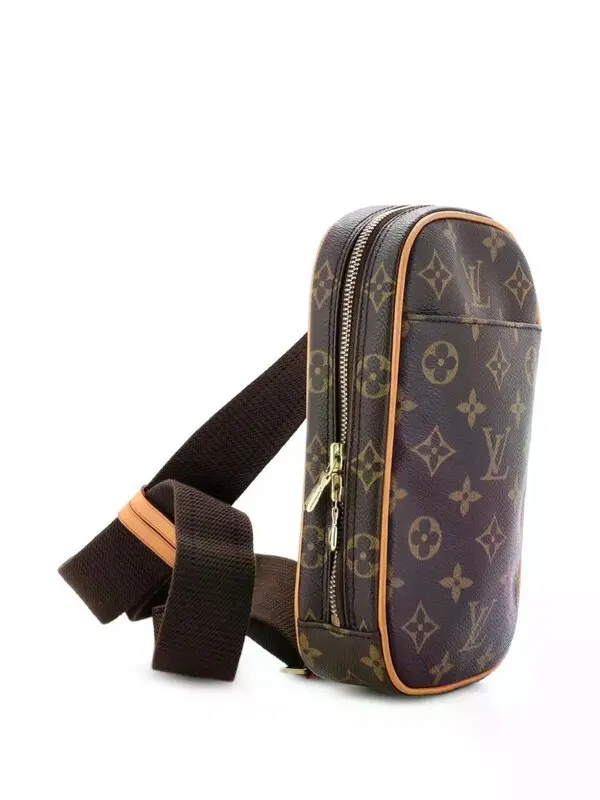 LOUIS VUITTON Pochette Gange Monogram Canvas Belt Bag - Brown