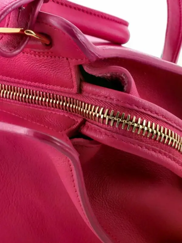 Saint Laurent Monogram Cabas Leather Baby Satchel - Pink