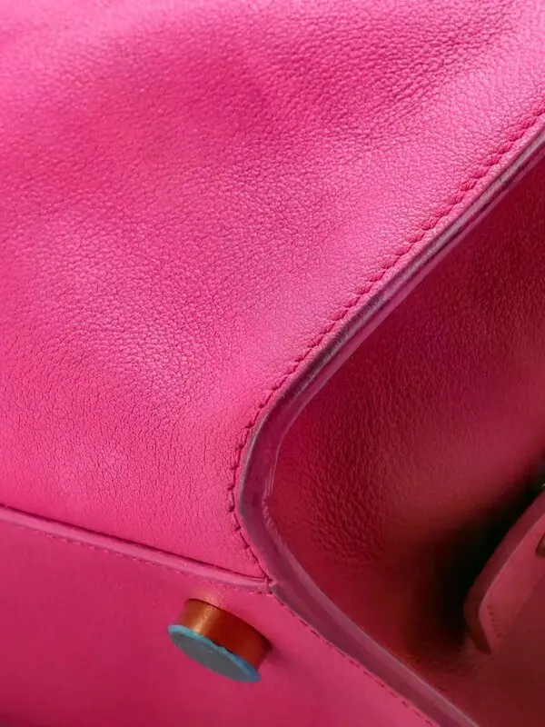 Saint Laurent Monogram Cabas Leather Baby Satchel - Pink