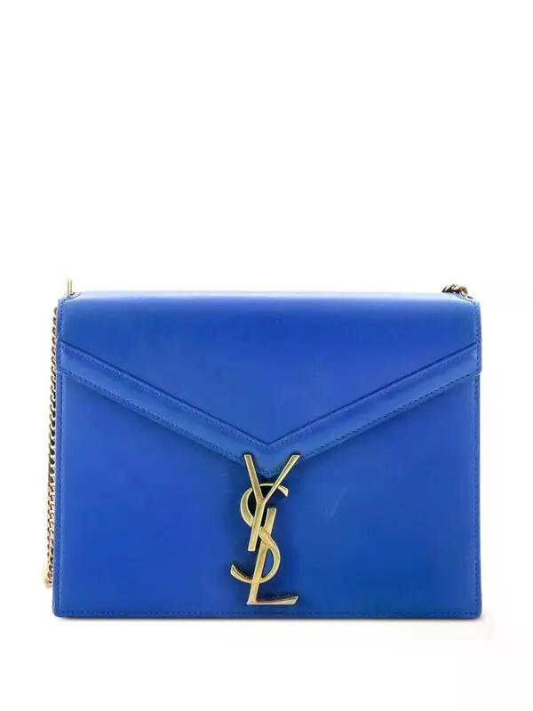 Saint Laurent Cassandra Chain Shoulder Bag Leather Small Crossbody Bag - Blue