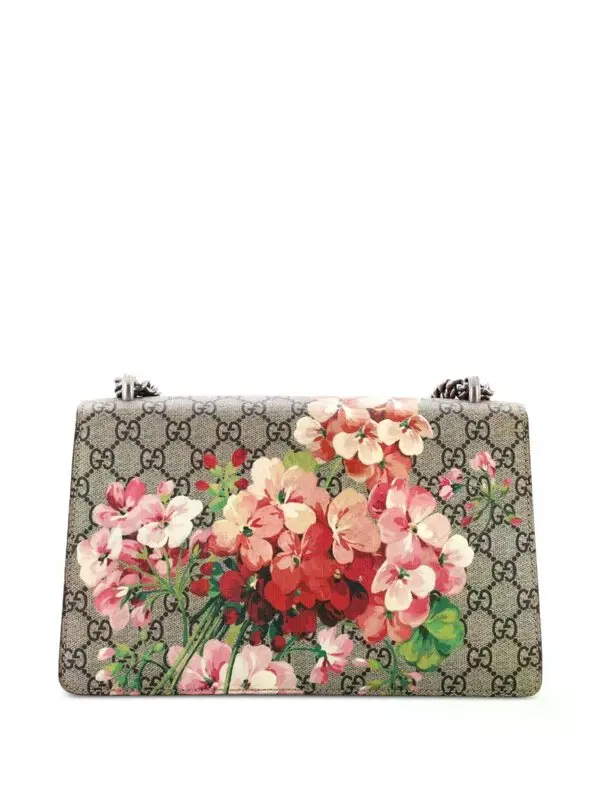Gucci Dionysus Bag Blooms Print Gg Coated Canvas Small Shoulder Bag - Brown