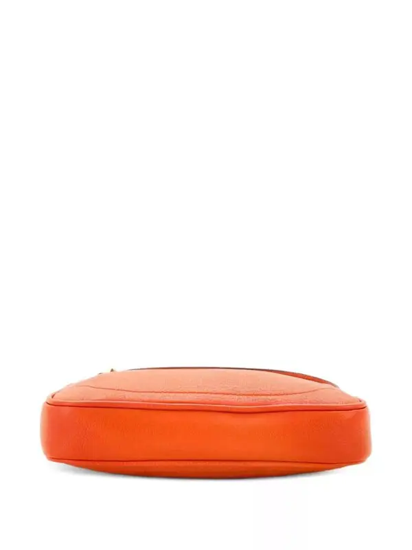 Gucci Aphrodite Leather Mini Shoulder Bag - Orange