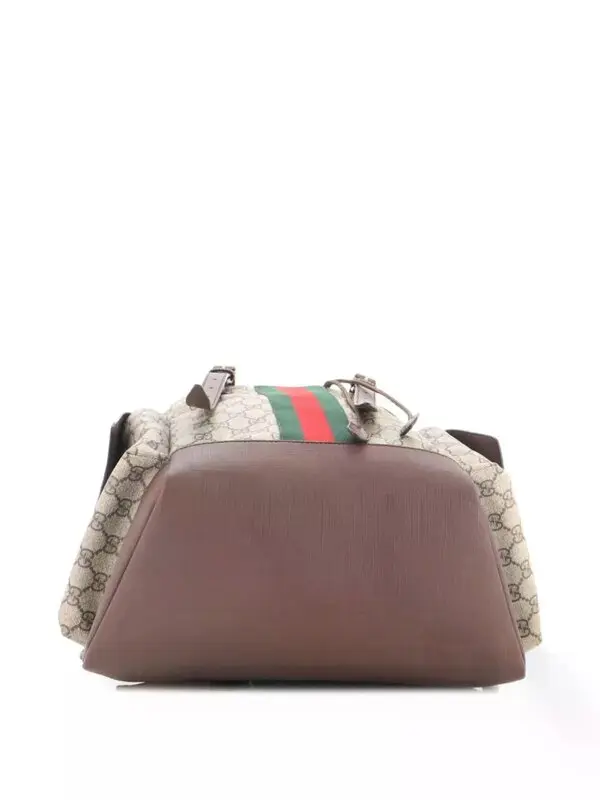 Gucci Ophidia Flap Gg Coated Canvas Medium Backpack
