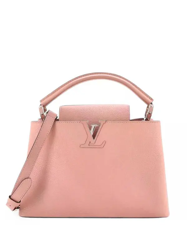 LOUIS VUITTON Capucines Bag Leather Pm Satchel