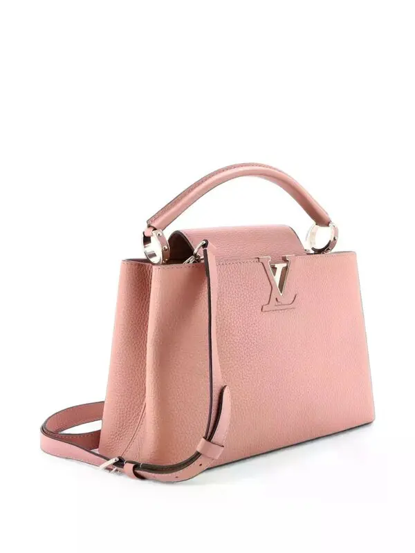 LOUIS VUITTON Capucines Bag Leather Pm Satchel