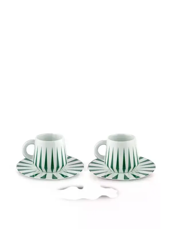 ALESSI Delight Geometric-print Espresso Cups