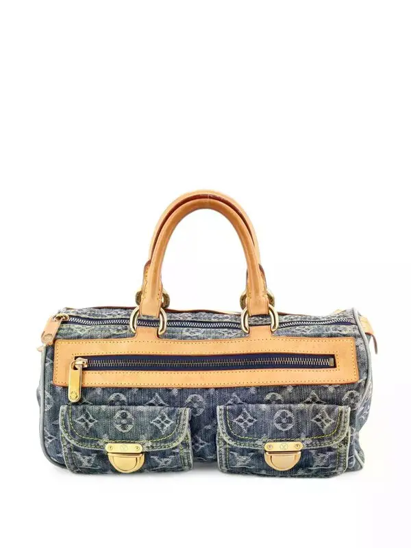 LOUIS VUITTON Neo Speedy Bag Denim Handbag - Blue