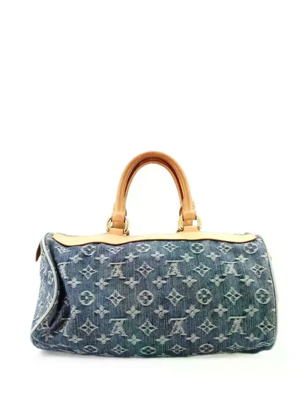 LOUIS VUITTON Neo Speedy Bag Denim Handbag - Blue