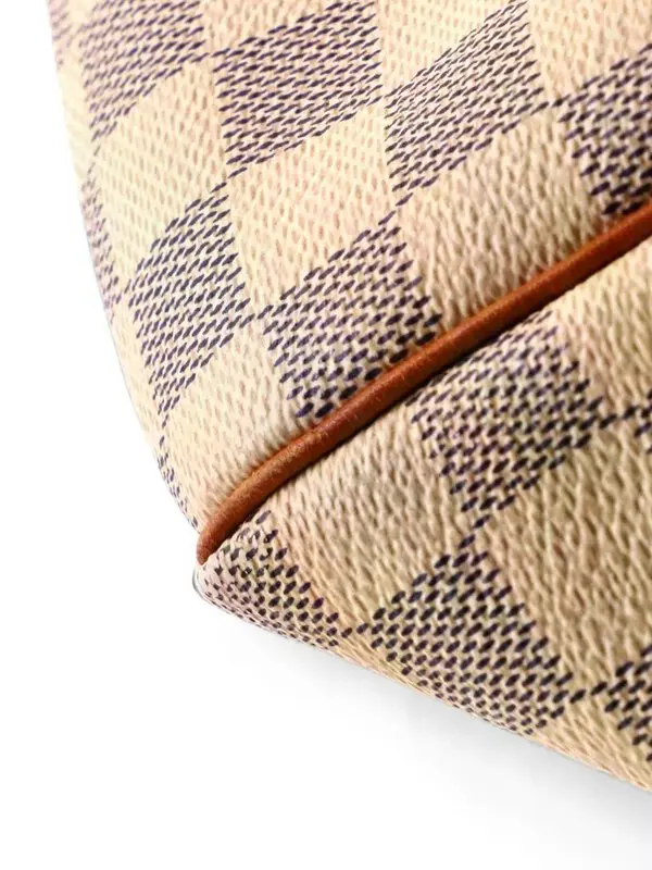 LOUIS VUITTON Speedy Handbag Damier 30 Satchel - White