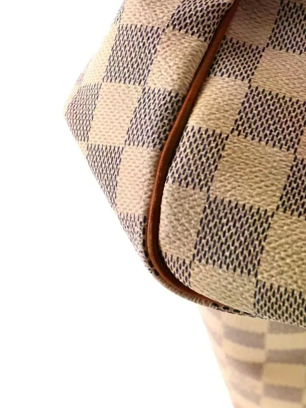 LOUIS VUITTON Speedy Handbag Damier 30 Satchel - White