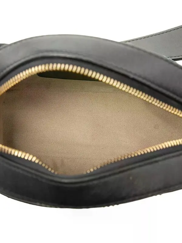 Chloé 2019 Studded Calfskin Embroidered Little Horses Crossbody Bag - Black