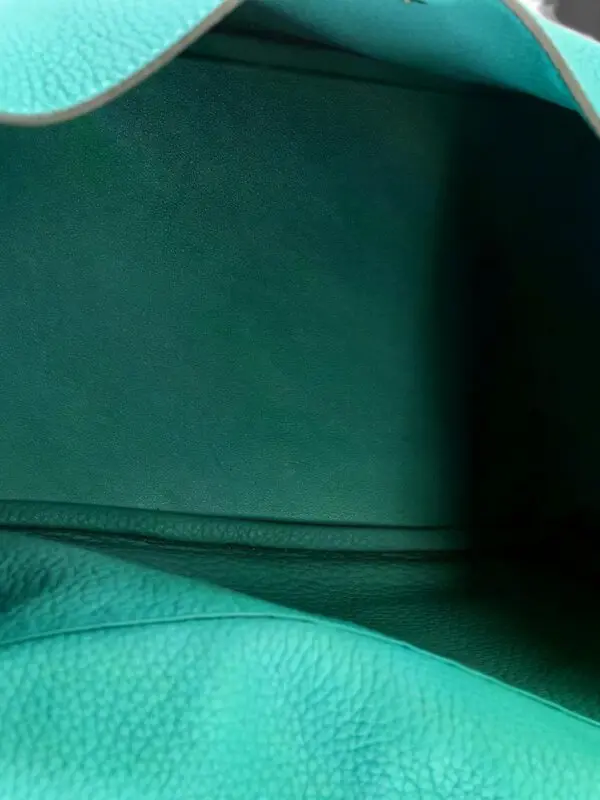 Hermès Lindy Bag Clemence 30 Shoulder Bag - Green