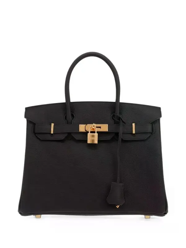 Hermès 2026 30 Birkin Tote Bag - Black