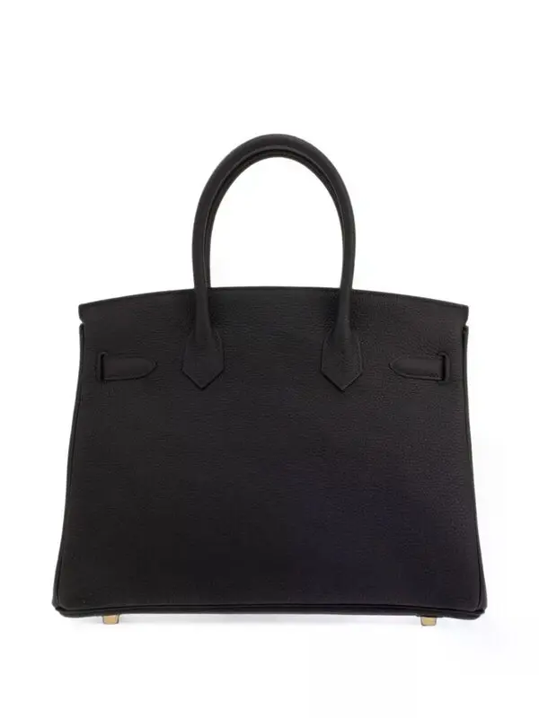 Hermès 2026 30 Birkin Tote Bag - Black