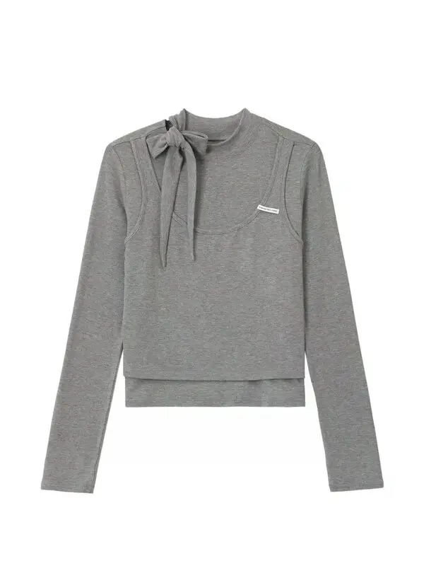 Izzue Bow-detail Layered Long-sleeve Top