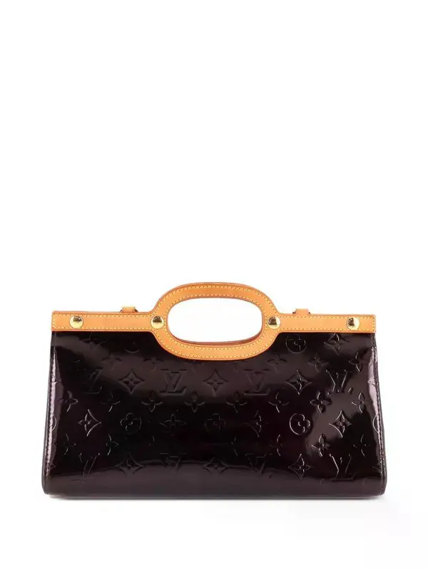 LOUIS VUITTON Roxbury Drive Handbag Monogram Vernis Satchel - Red