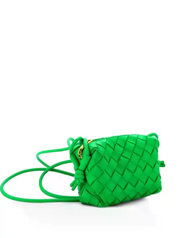 Bottega Veneta Loop Intrecciato Nappa Candy Crossbody Bag - Green