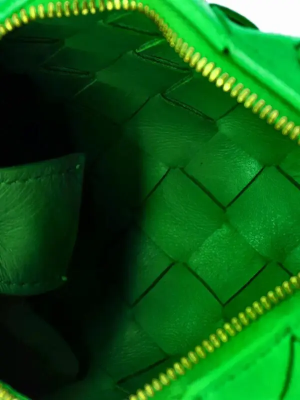 Bottega Veneta Loop Intrecciato Nappa Candy Crossbody Bag - Green